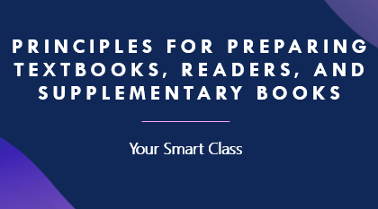 Principles for Preparing Textbooks, Readers, and Supplementary Books