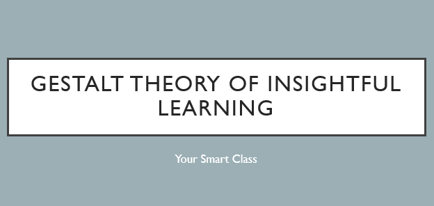 Gestalt Theory of Insightful Learning - YOUR SMART CLASS